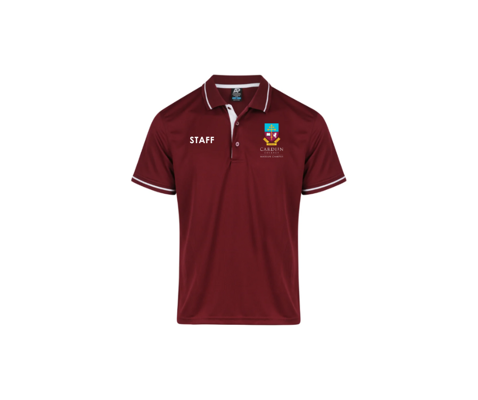 Staff maroon polo shirt - Men's – Cardijn College