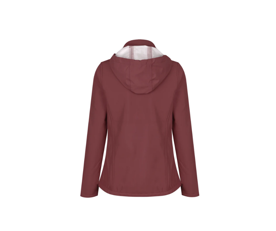 Staff maroon soft shell jacket - Ladies – Cardijn College