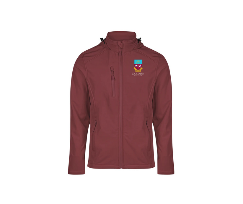 Staff maroon soft shell jacket - Men's – Cardijn College